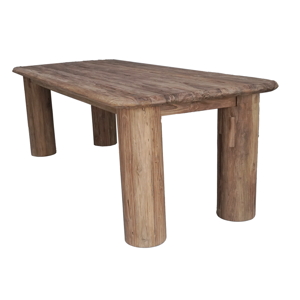 Prescott Teakwood Dining Table | Reclaimed Sustainable Wood Furniture