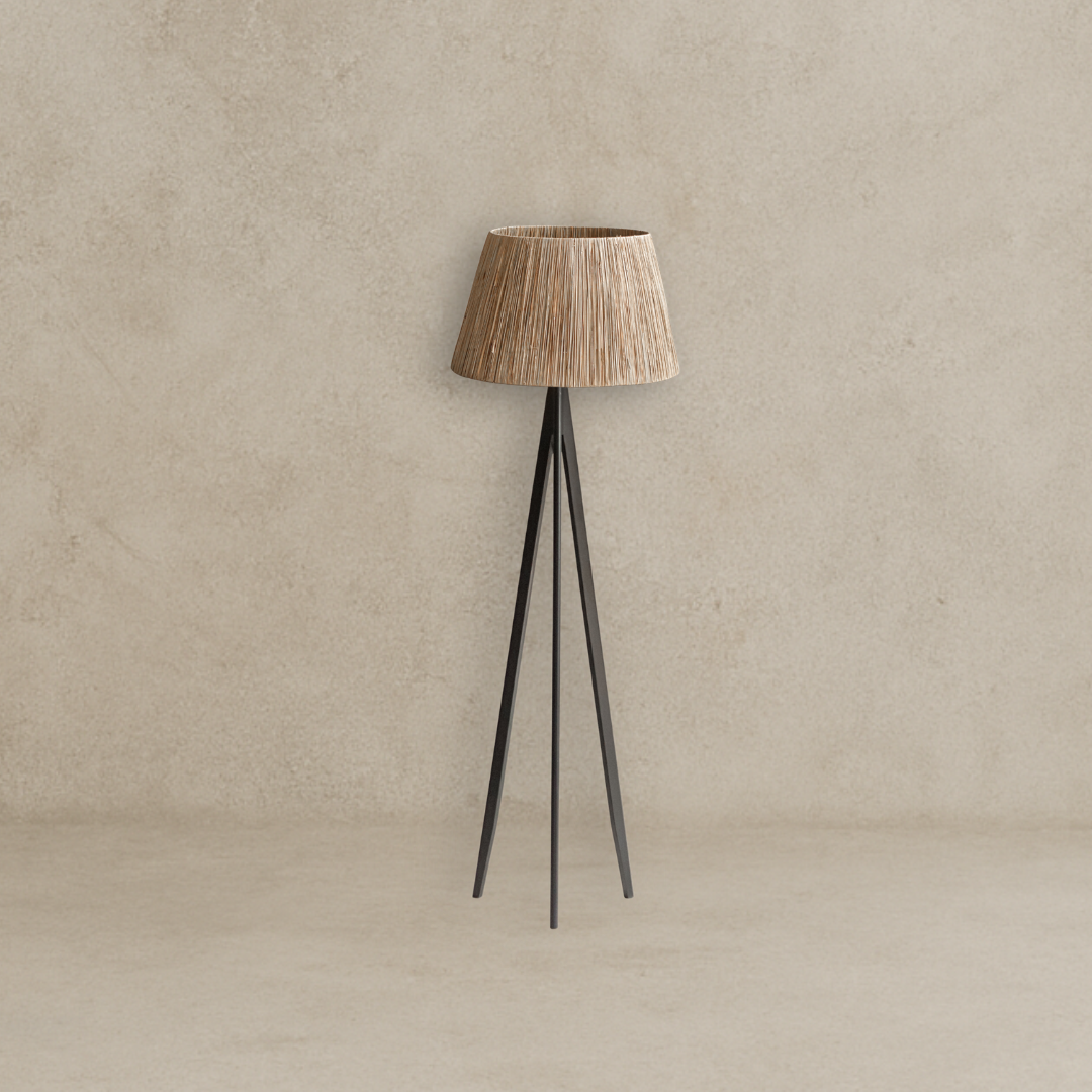 Santino Solid Wood Floor Lamp Base – Modern Standing Light Base